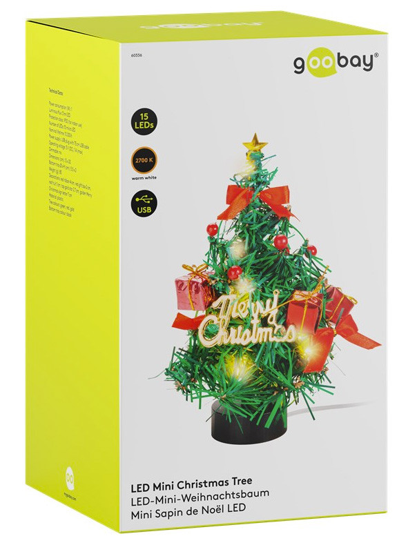 Goobay USB-driven julgran med LED-belysning - 60336 | Billigteknik.se