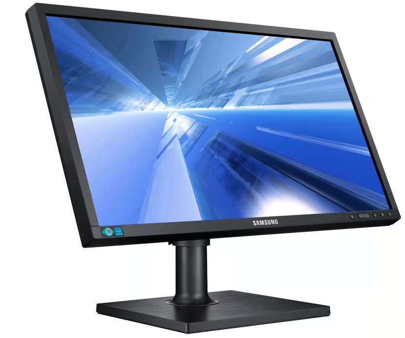 Samsung 24" S24C650DW LED-skärm med ergonomisk fot (beg) - S24C650D...