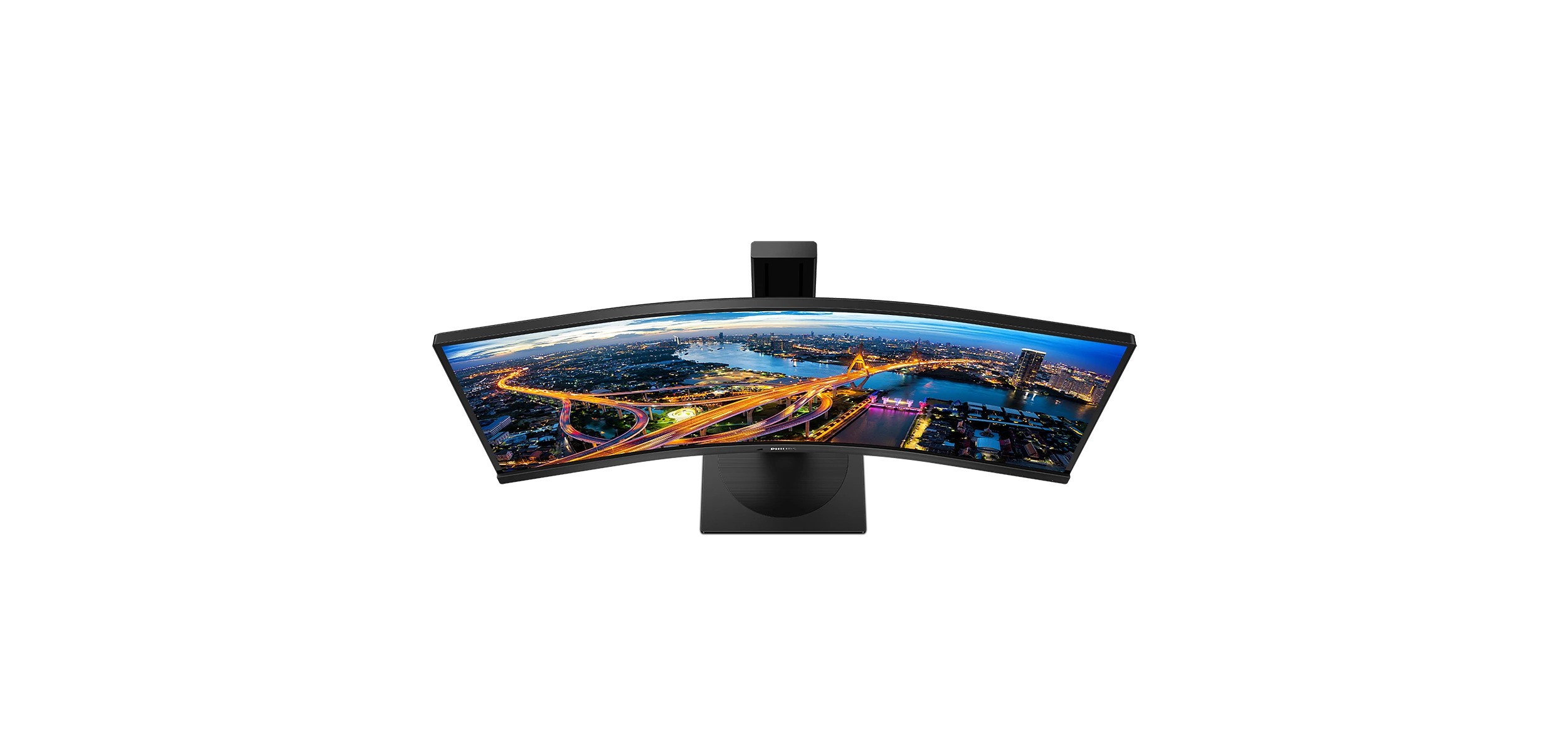 Philips 34" välvd skärm 3440x1440 med KVM, USB-C-dockning och 90W P...